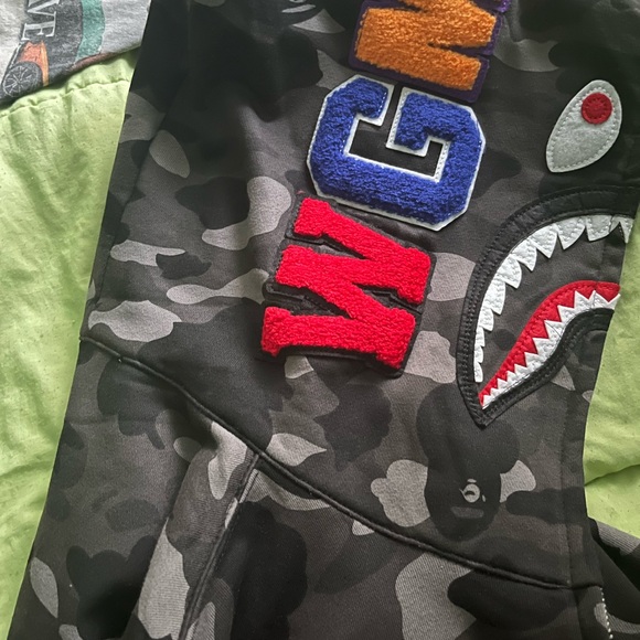 Bape | Jackets & Coats | Gray Bape Hoodie | Poshmark